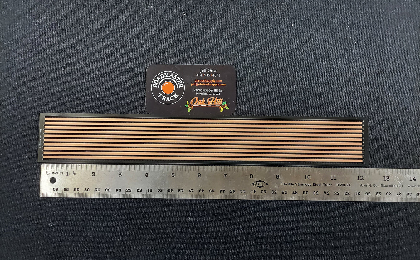 HO Scale PC Ties 10 pack--12 Inch – Oak Hill Model Railroad Track ...